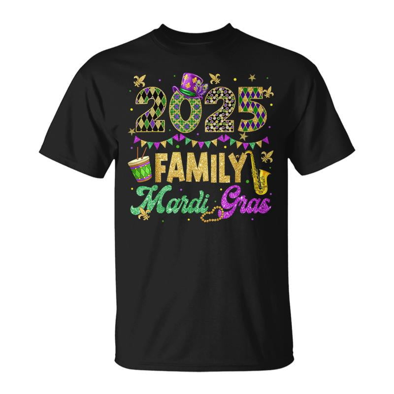Family Mardi Gras 2025 Fat Tuesday Family Matching Outfit TShirt ...