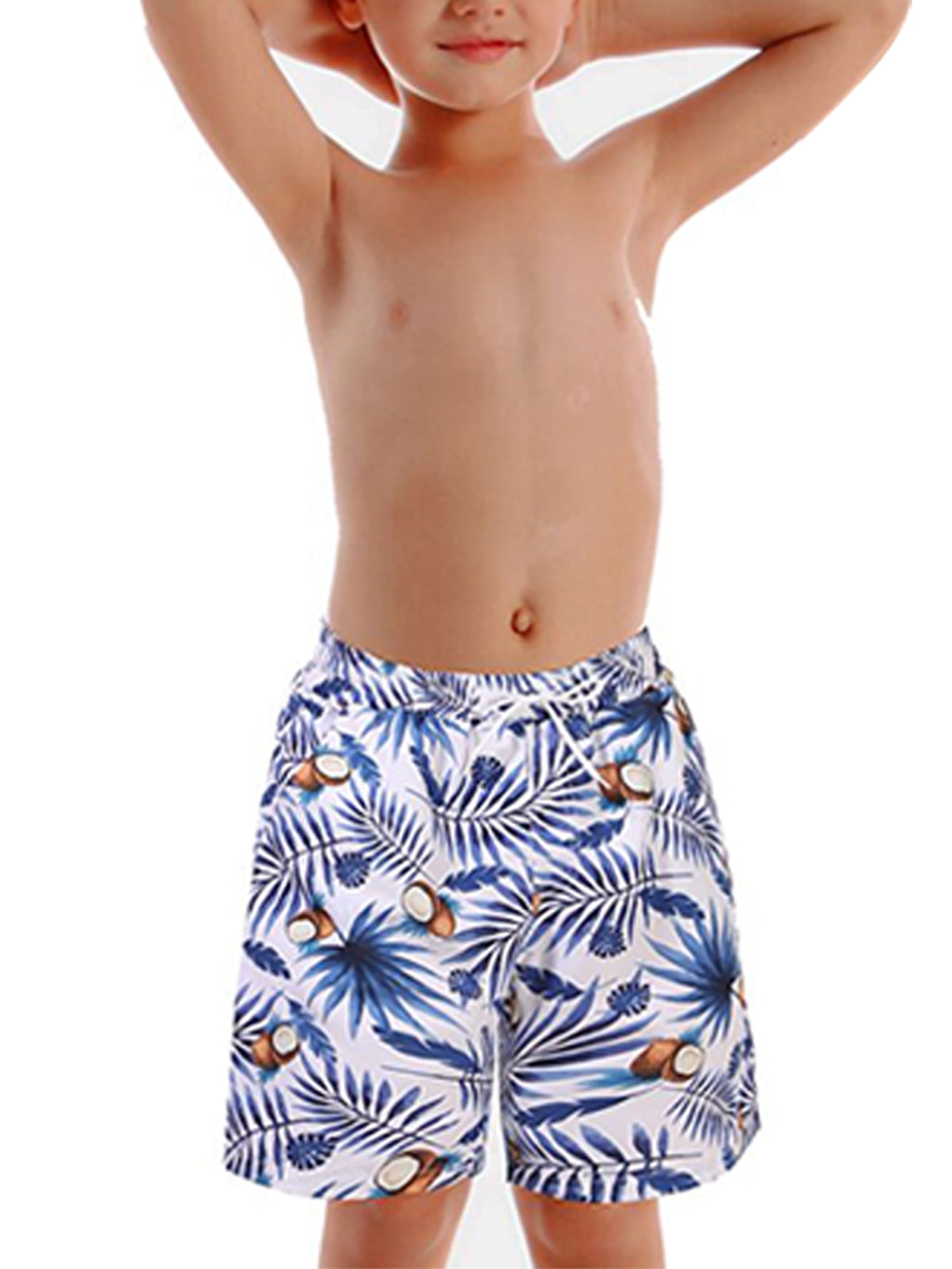 Family Matching Bathing Suits Leaves Print Swimsuits Swimwear Swim ...