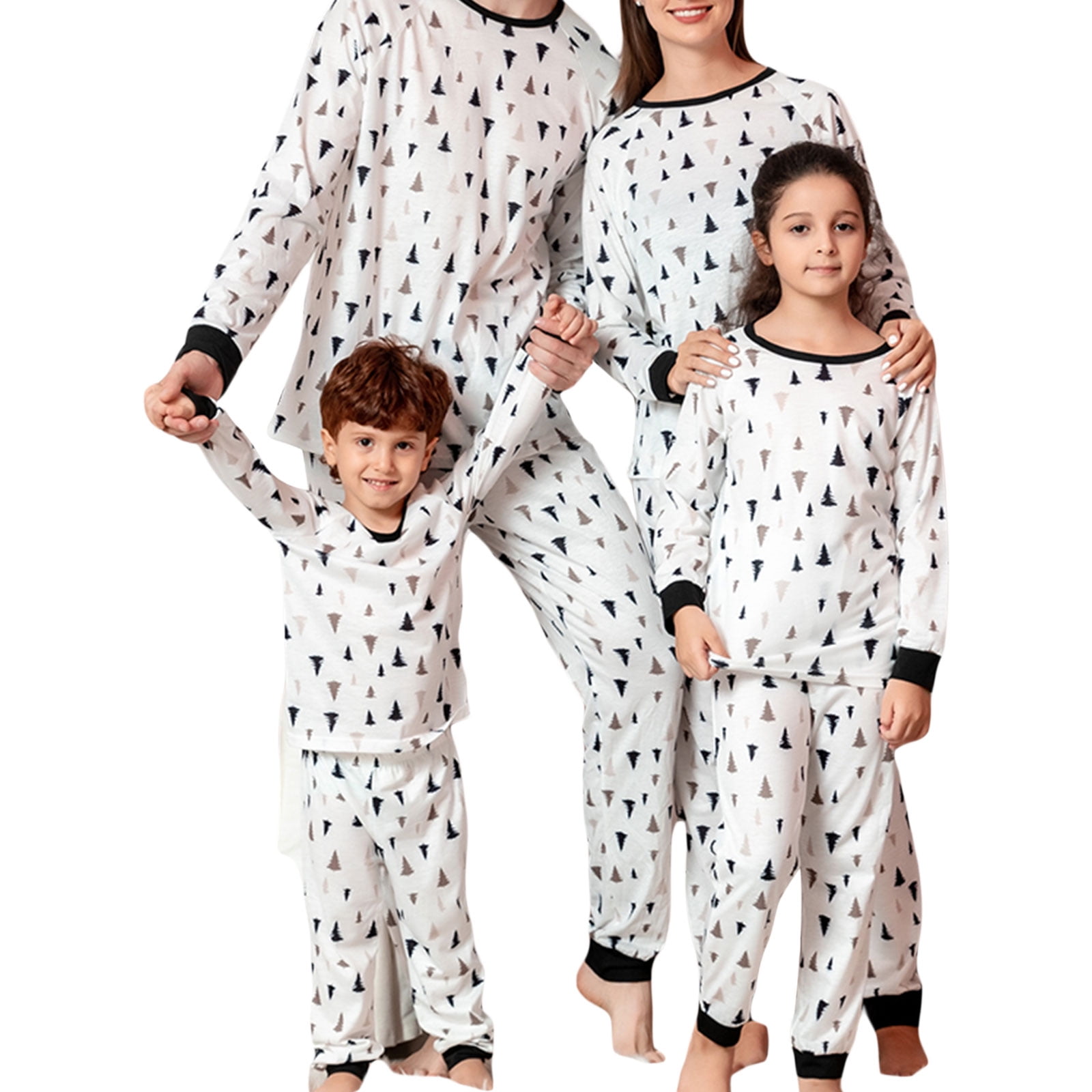 Family Matching Christmas Pajamas, Baby Romper/Christmas Tree Print ...