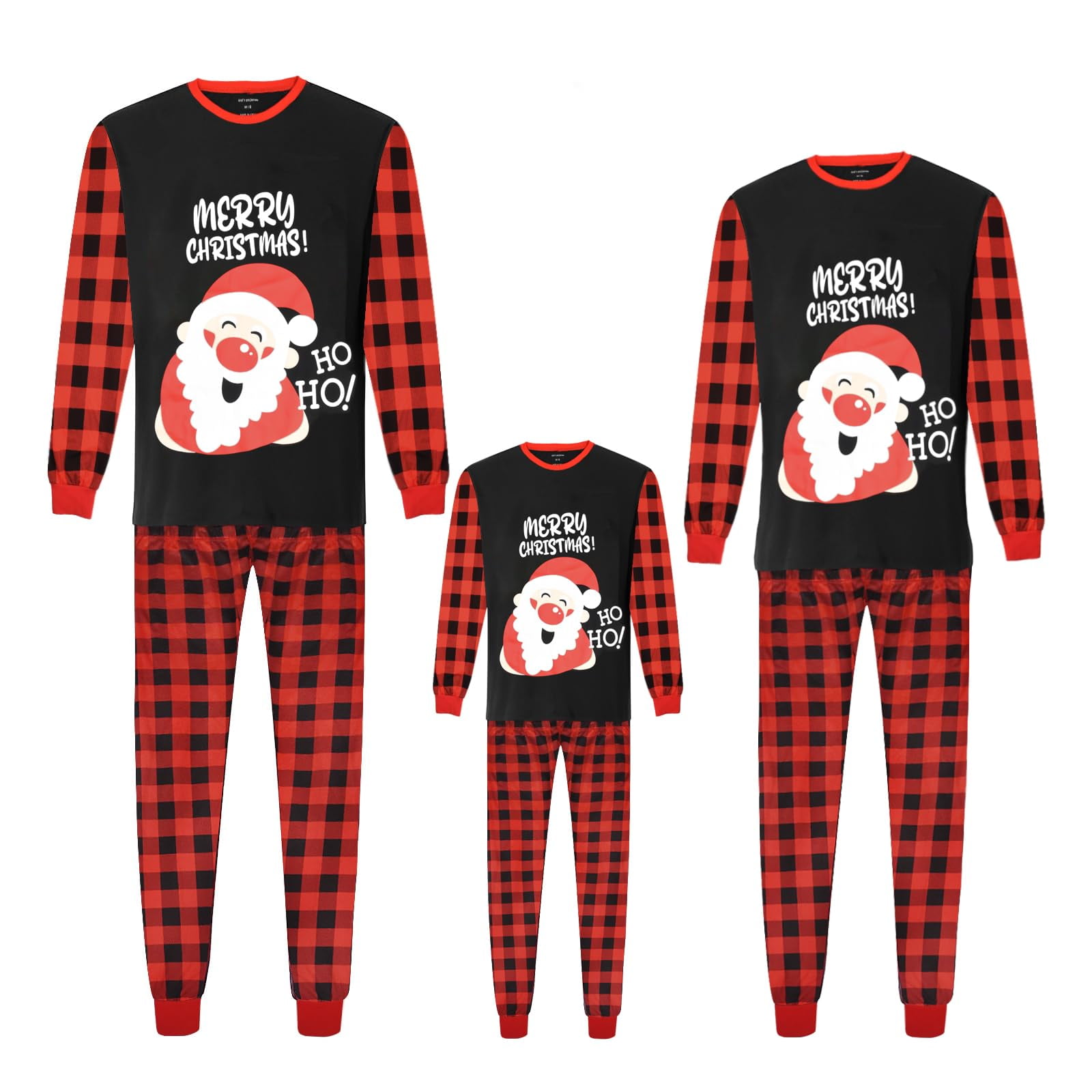 Family Matching Christmas Pyjamas Set, Xmas Santa Claus PJs Winter ...
