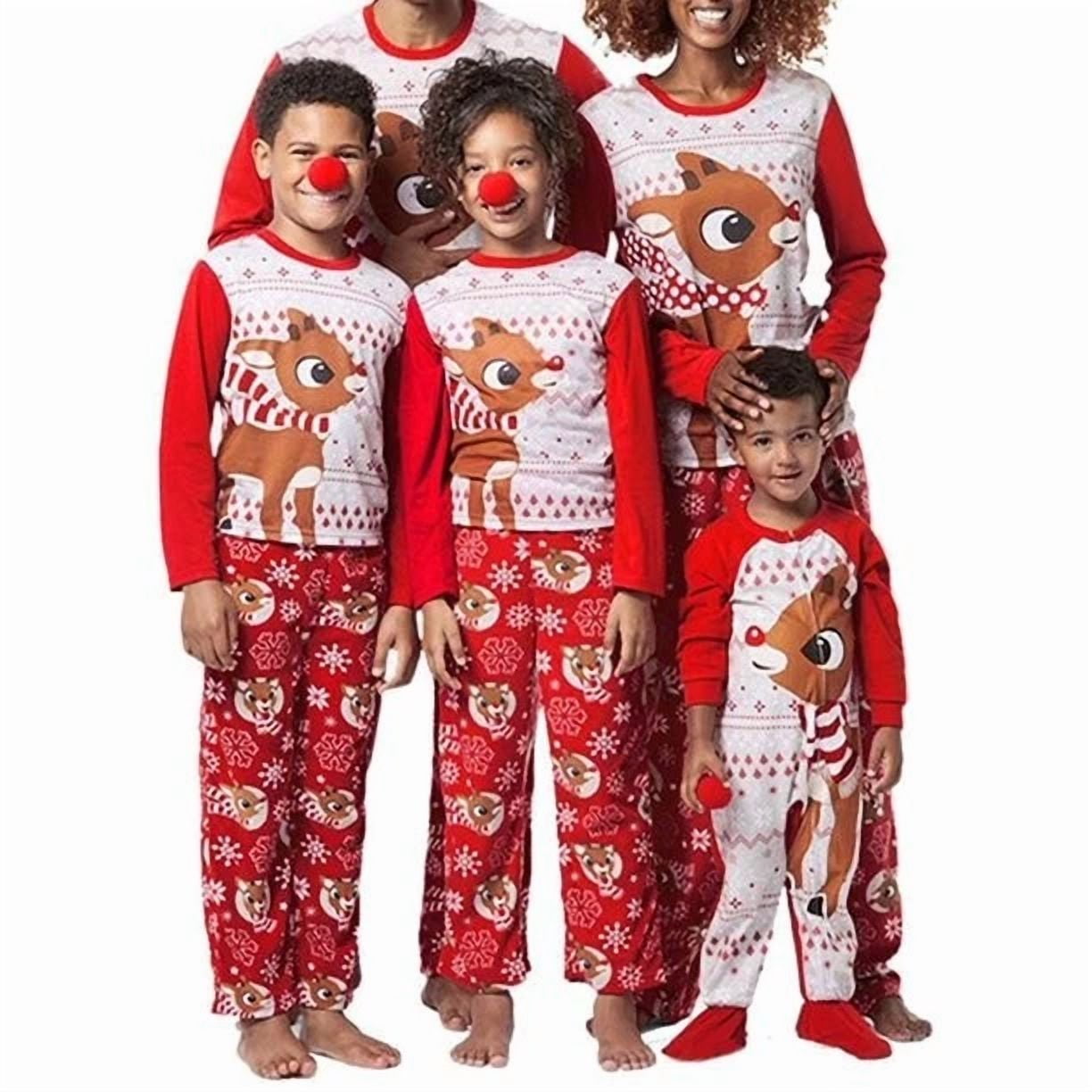 Family Matching Christmas Pyjamas Xmas Pajamas PJs Set Sleepwear ...