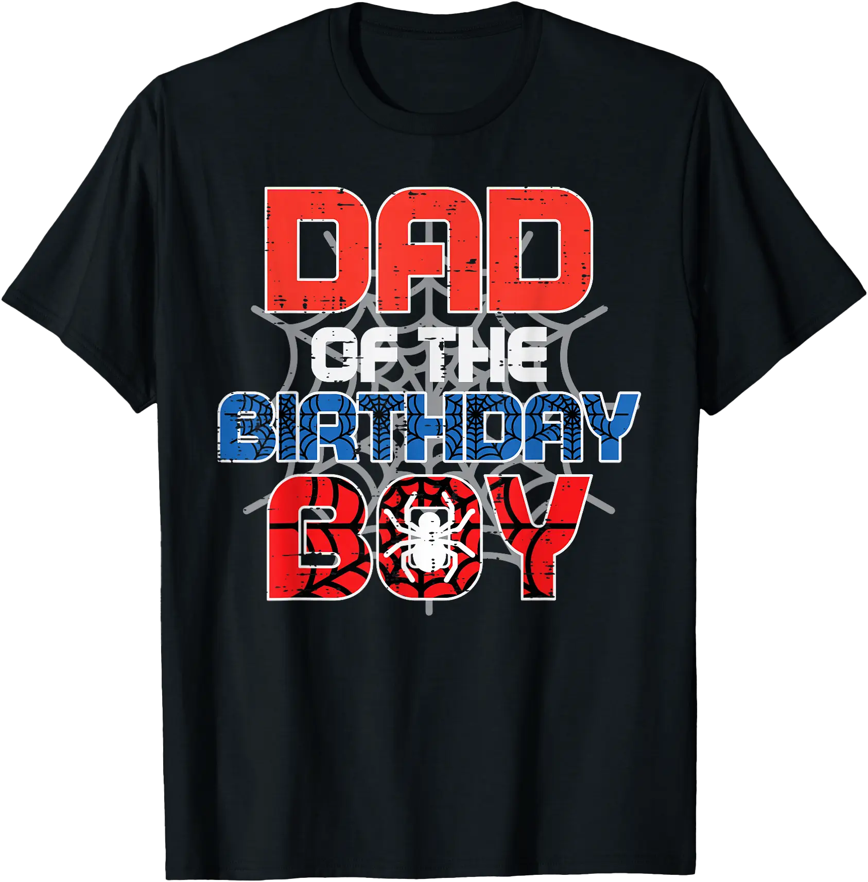 Family Matching Dad Spider Birthday Party T-Shirt for Men - Walmart.com
