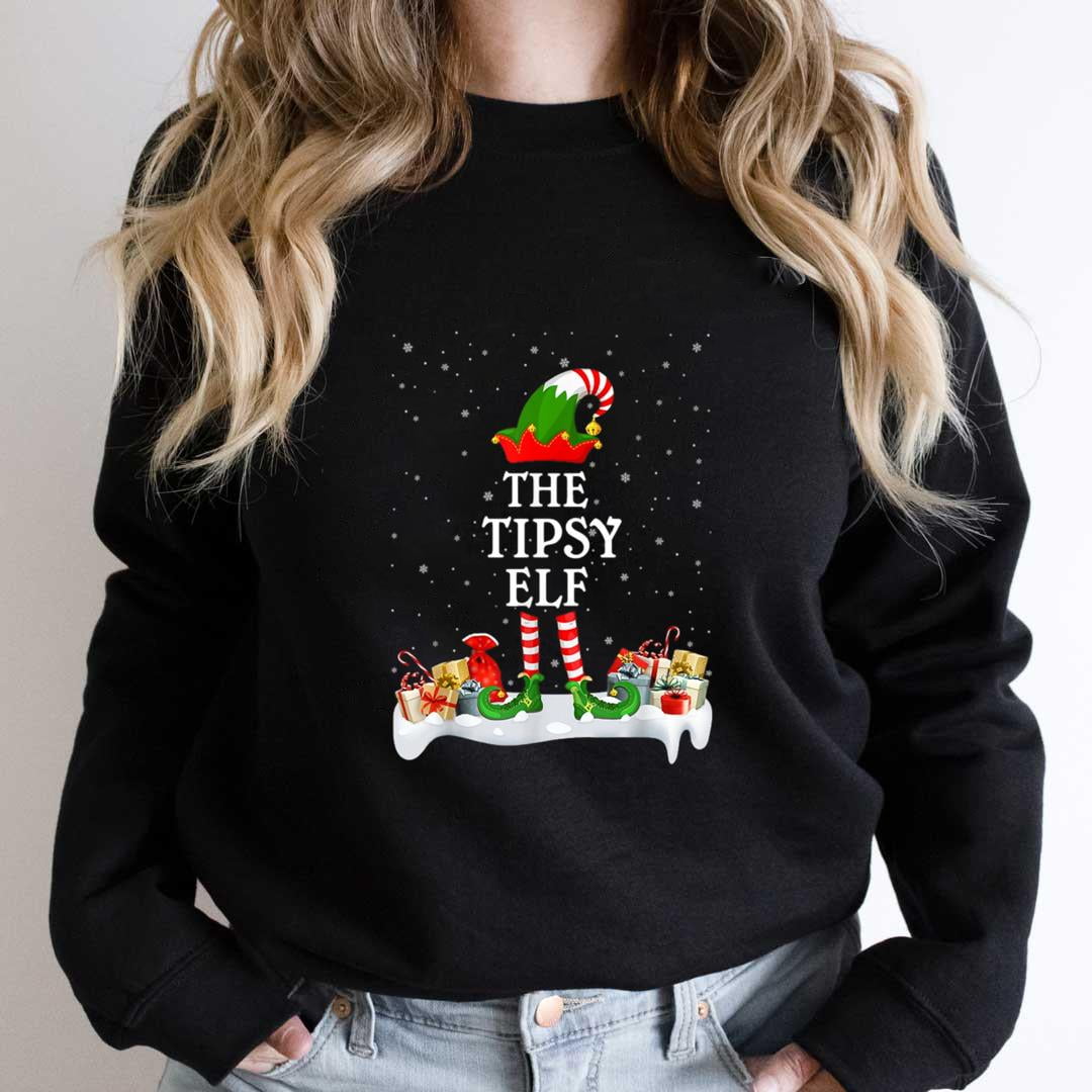 Family Matching Group Christmas The Tipsy Fairy Funny Vintage Holiday ...