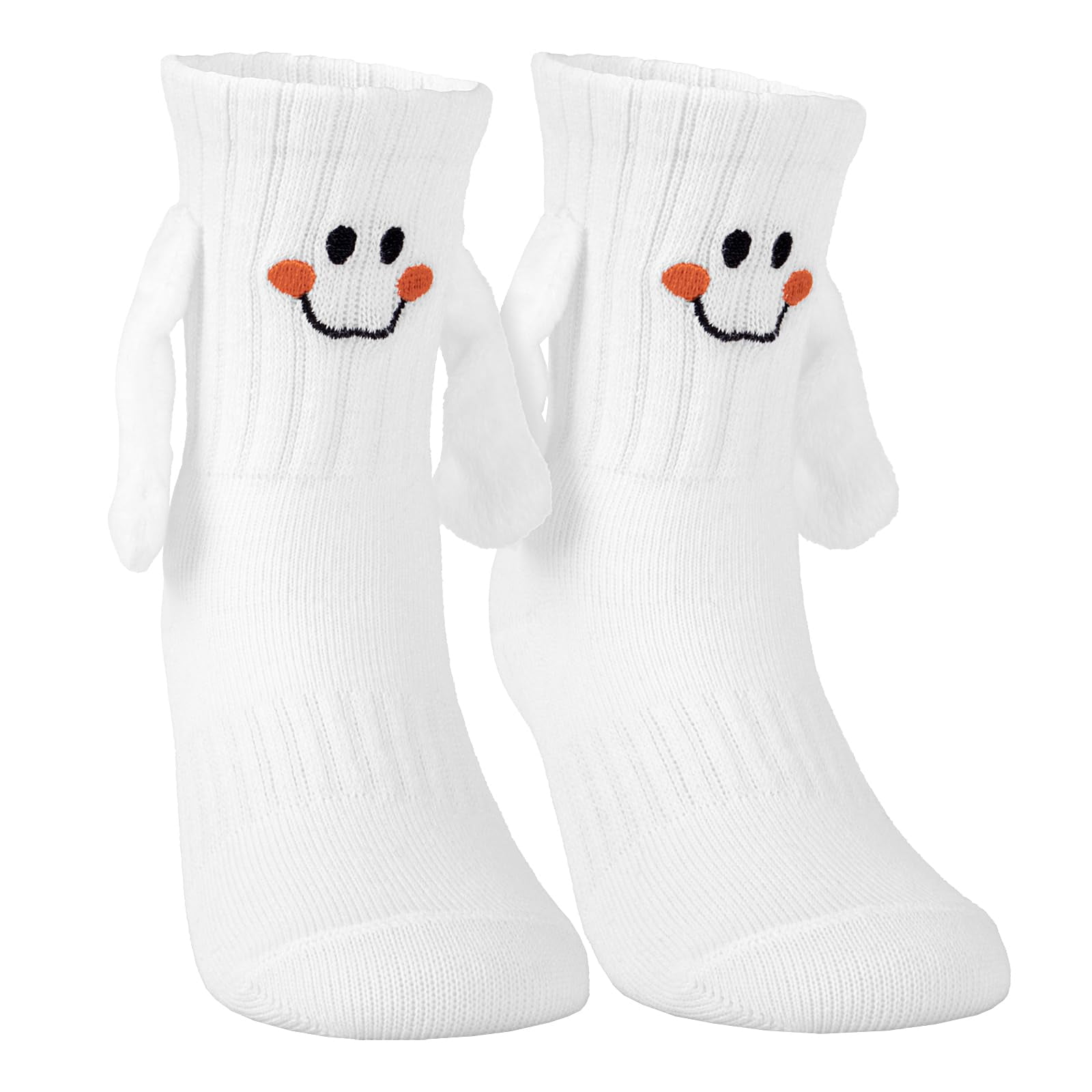 Family Matching Holding Hands Socks, Couple Novelty Funny Mid-Tube ...