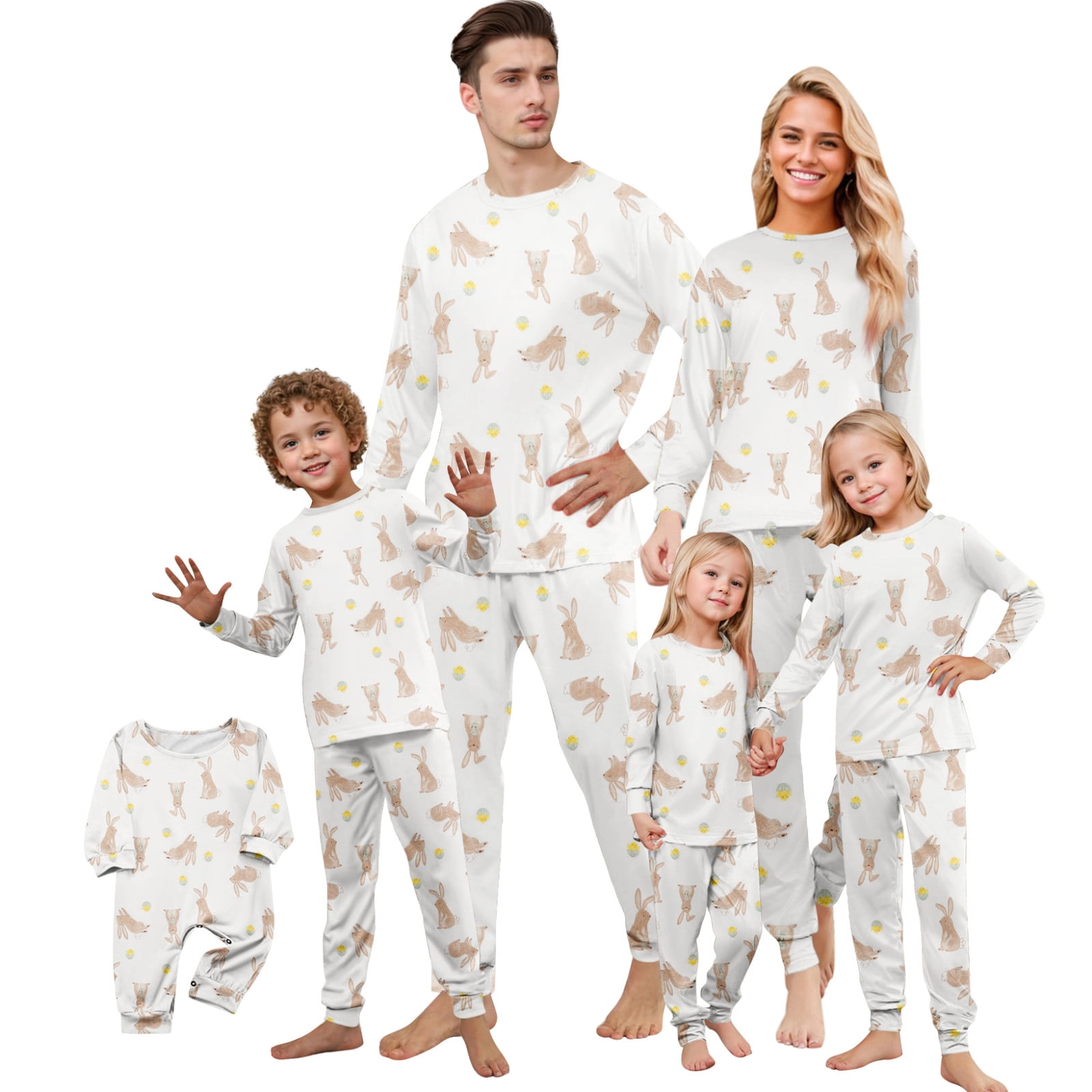 Family Matching Pajama Set - Unisex Infant One-Piece PJS,Rabit ...