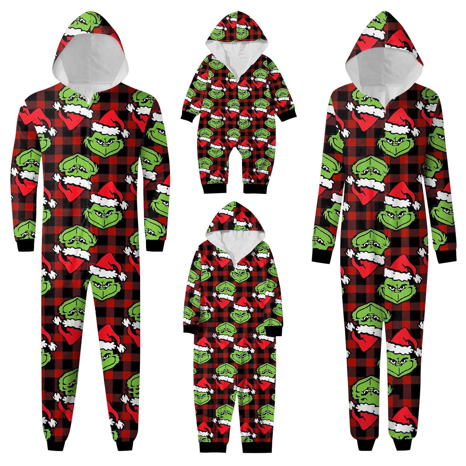 Family Matching Pajamas (Red) - Harmony-enhancing Matching Pjs Grinch ...