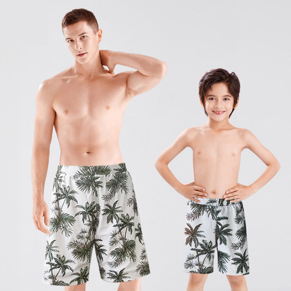 Family Matching Swimsuit Print Beachwear Swimwear Sets 3 Piece Bikini ...