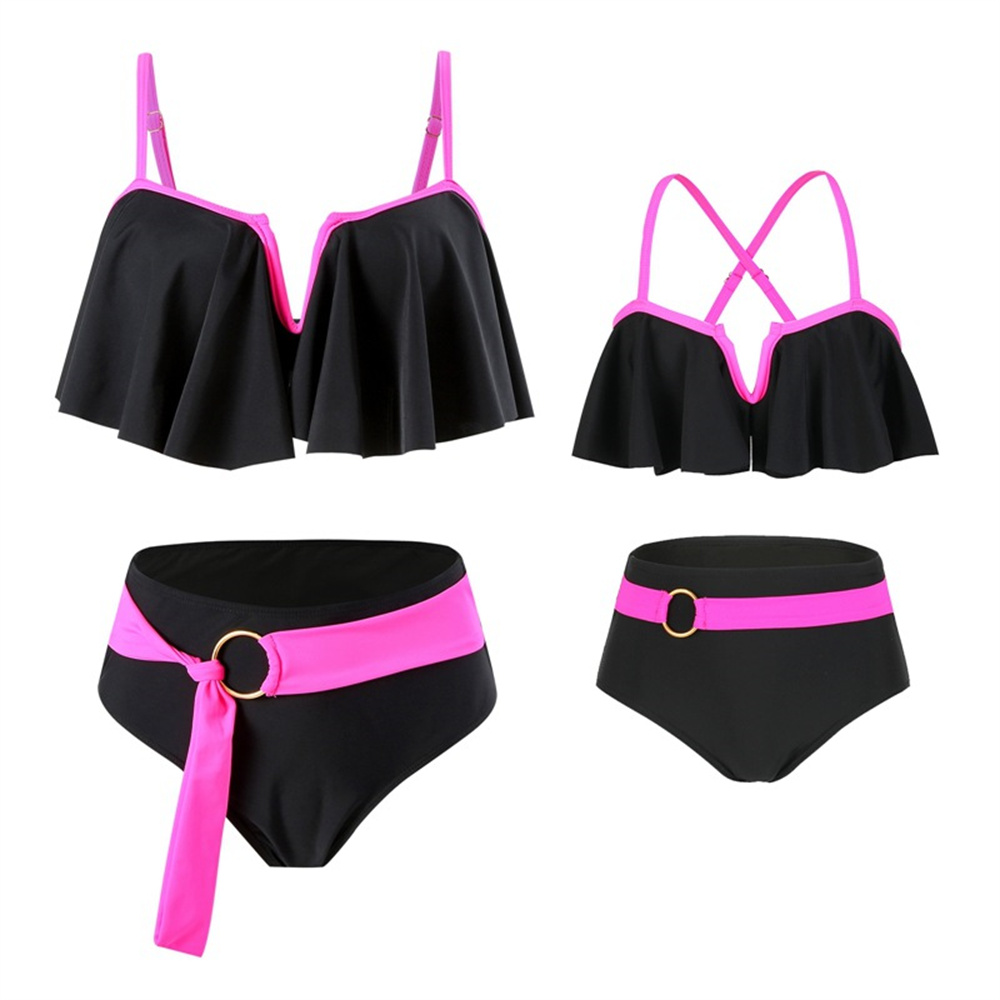 Family Matching Swimwear Mommy and Me Swimsuits Two Piece Bikini ...