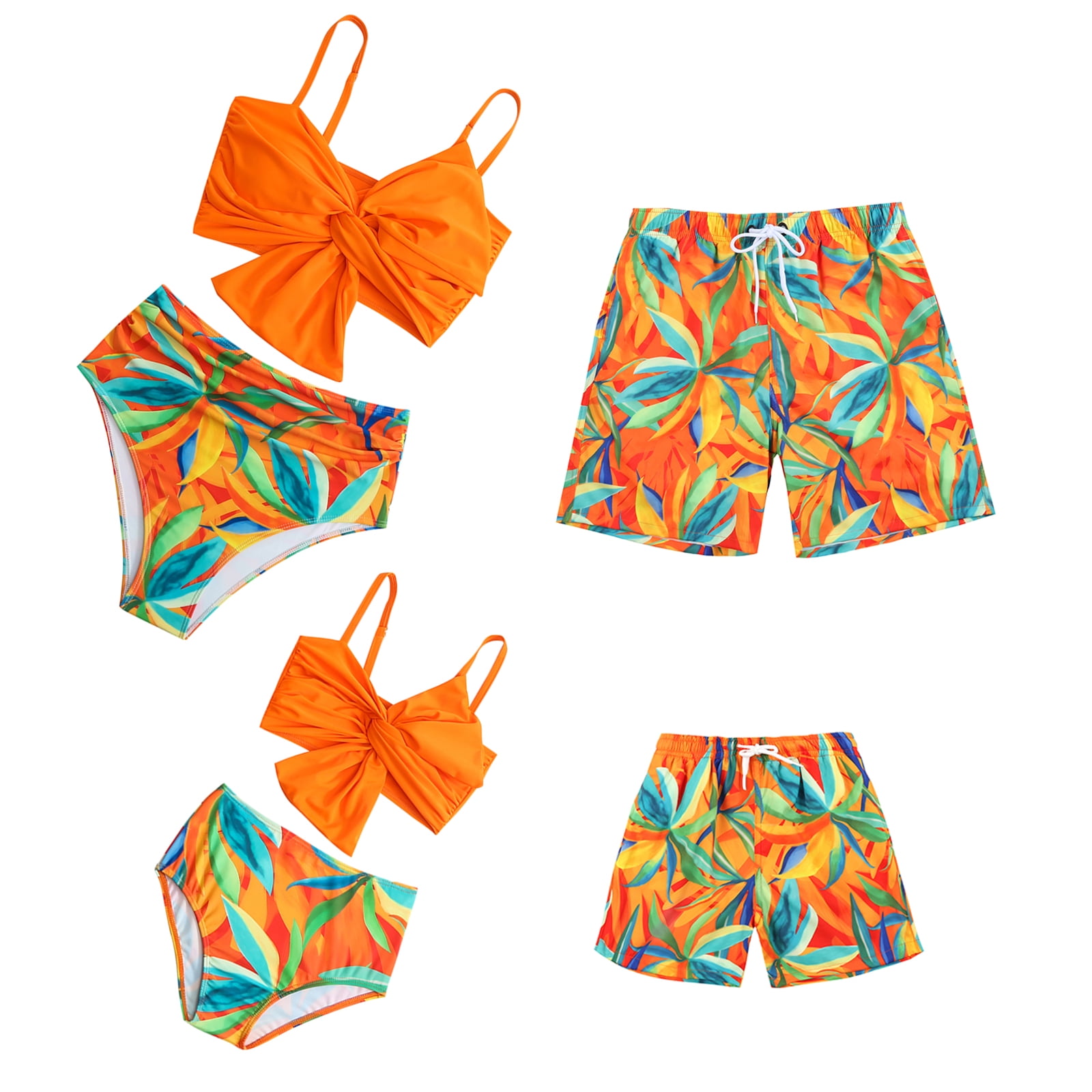 Family Matching Swimwear Swimsuit Set Swim Trunks Bathing Suits ...