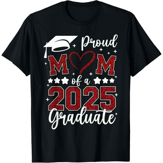 Family Matching T-Shirt for Senior Class of 2025 Graduate Proud Mom ...
