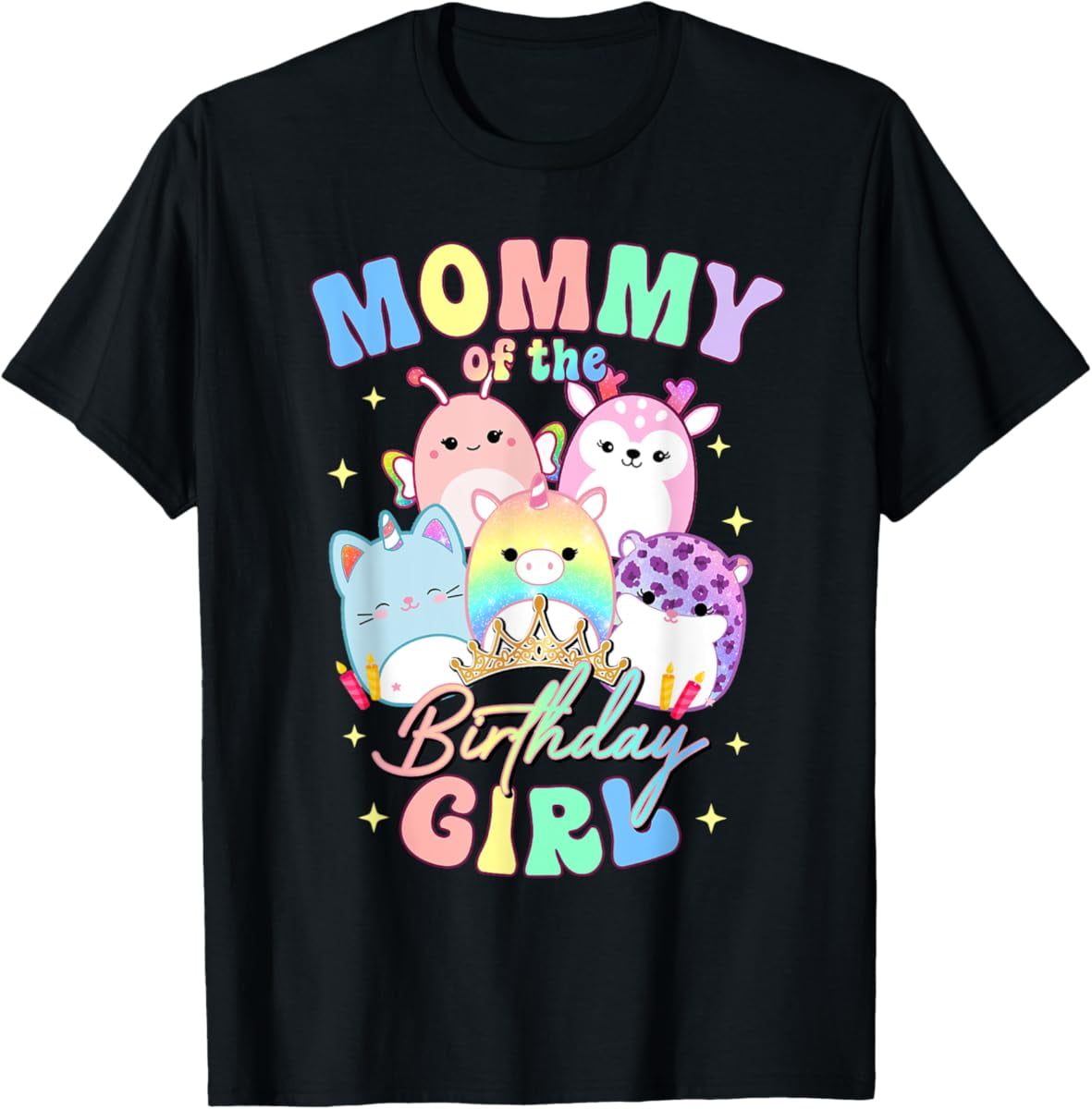 Family Mom Of The Birthday Squish Birthday Squad Mallow Unisex T-Shirt ...