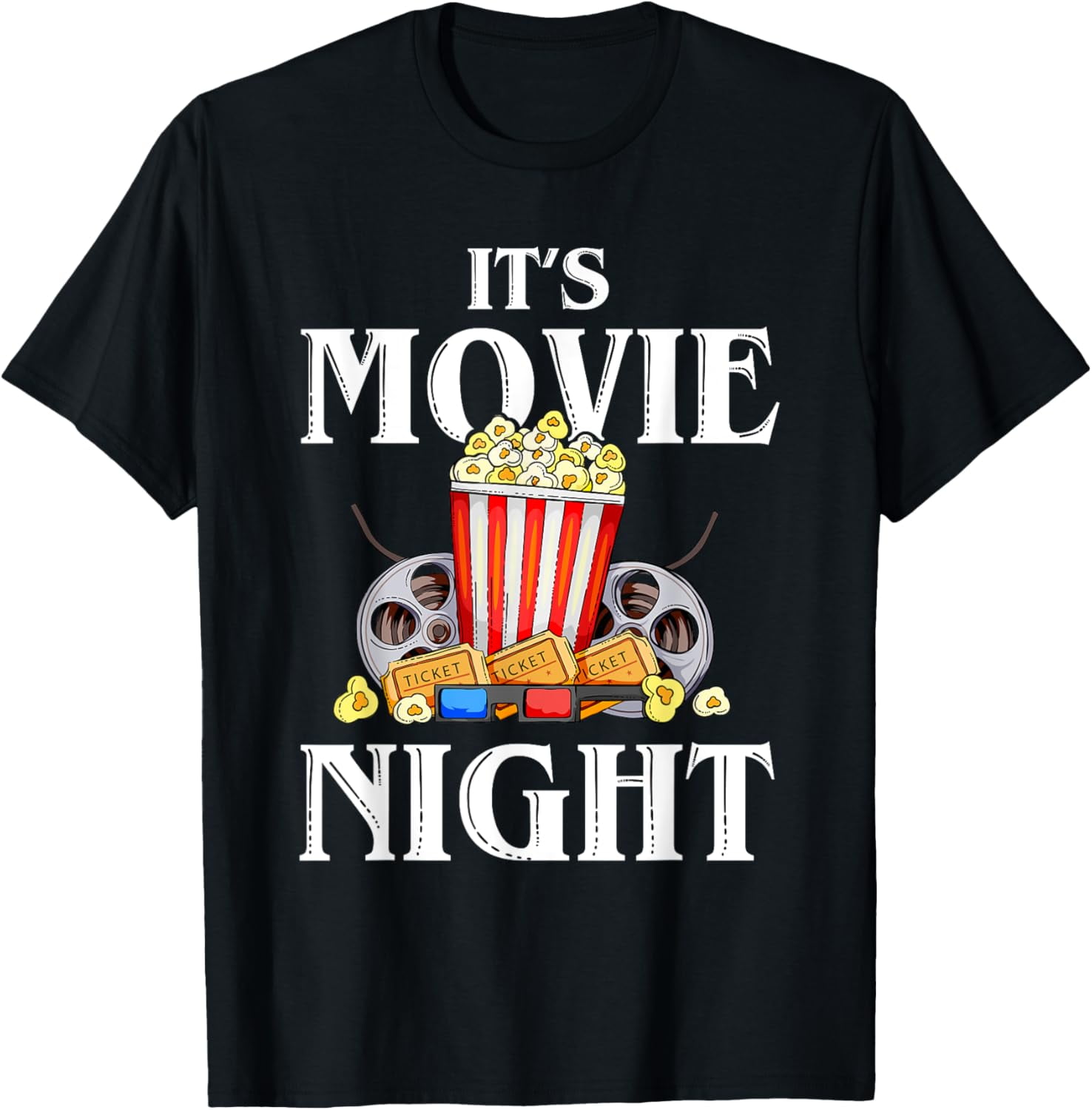 Family Movie Night Outfit For Men Women Kids - Movie Lover T-Shirt ...