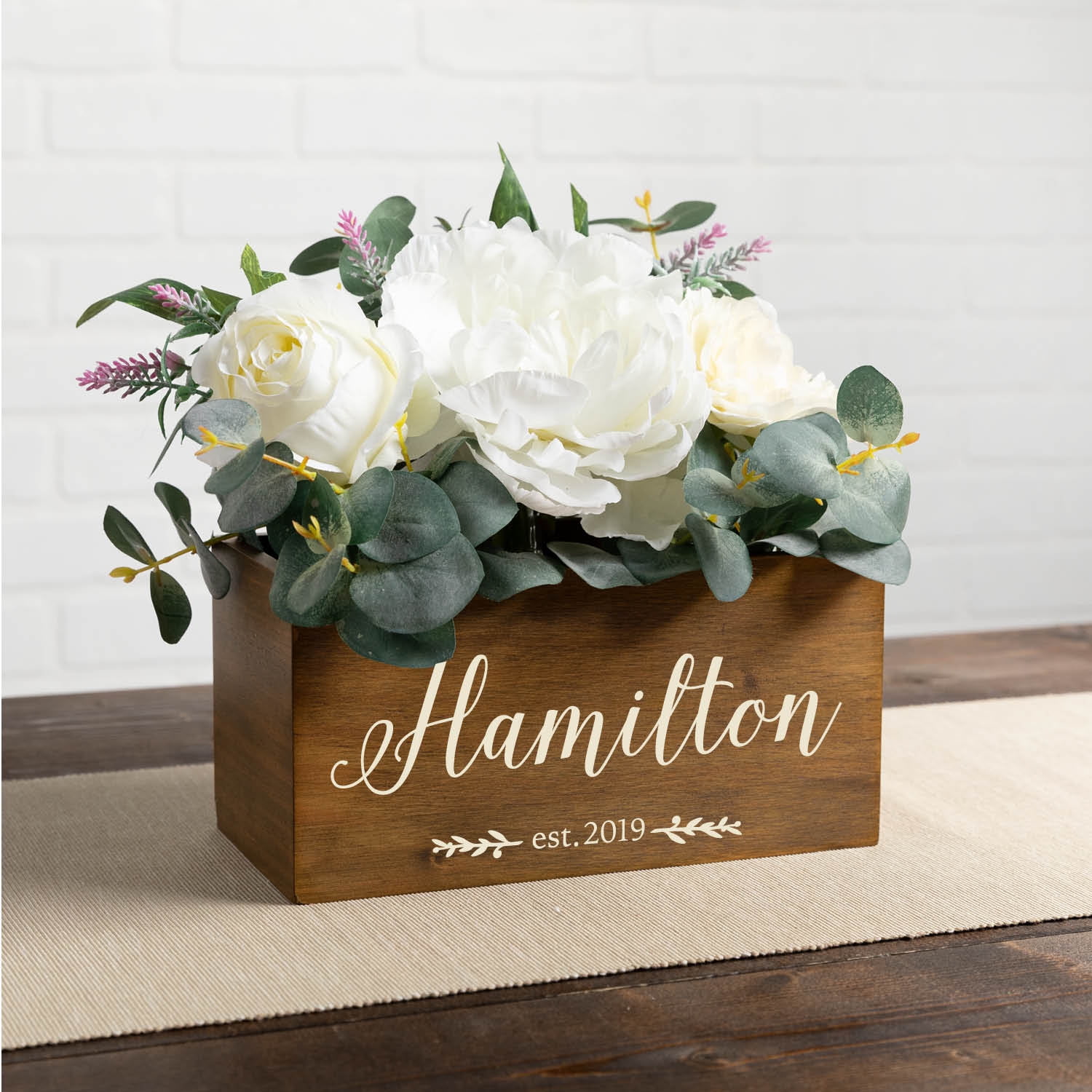 Family Name 10x5 Wood Storage Box - Walmart.com