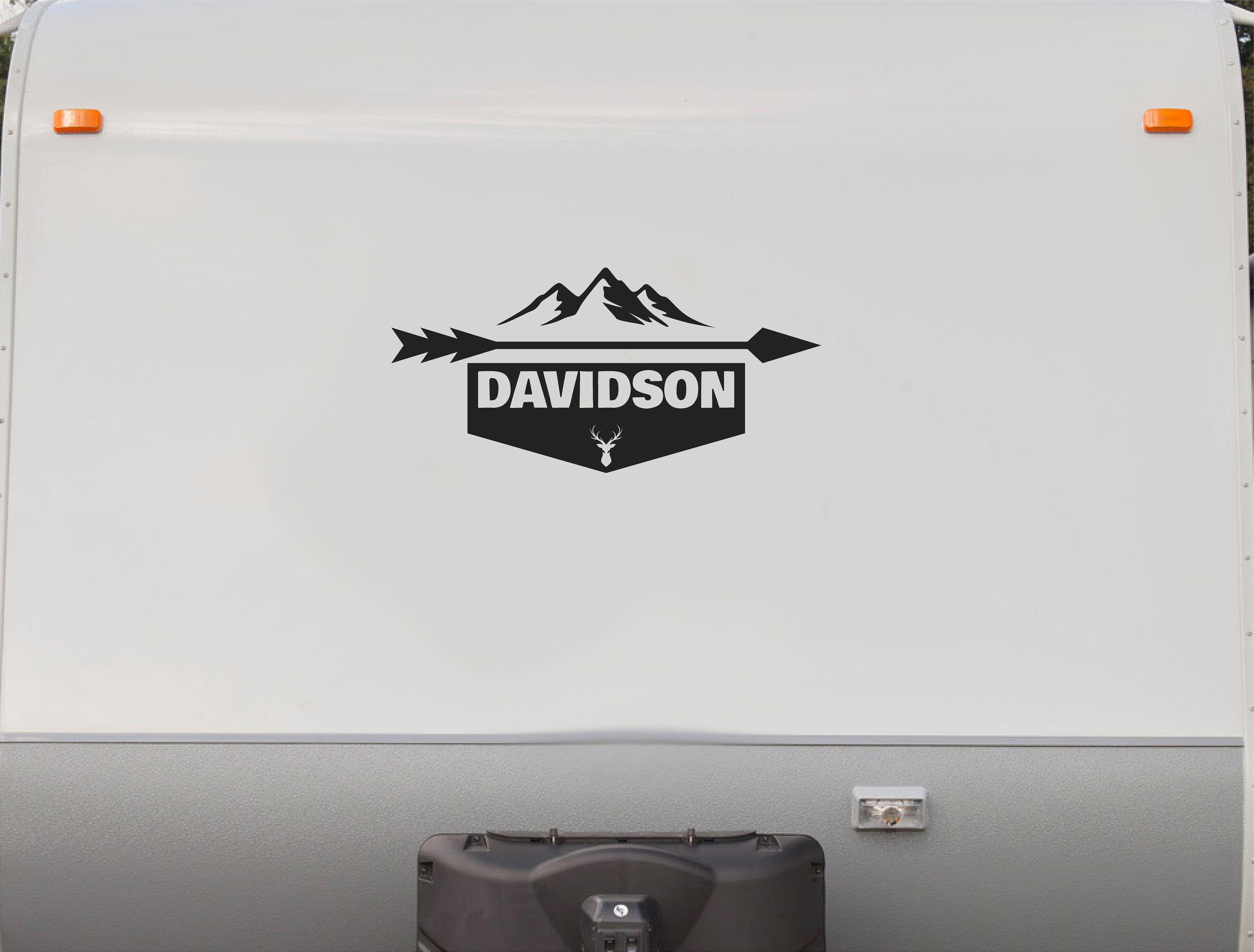 Family Name Arrow Deer Camper Trailer Truck Decals Stickers - Walmart.com