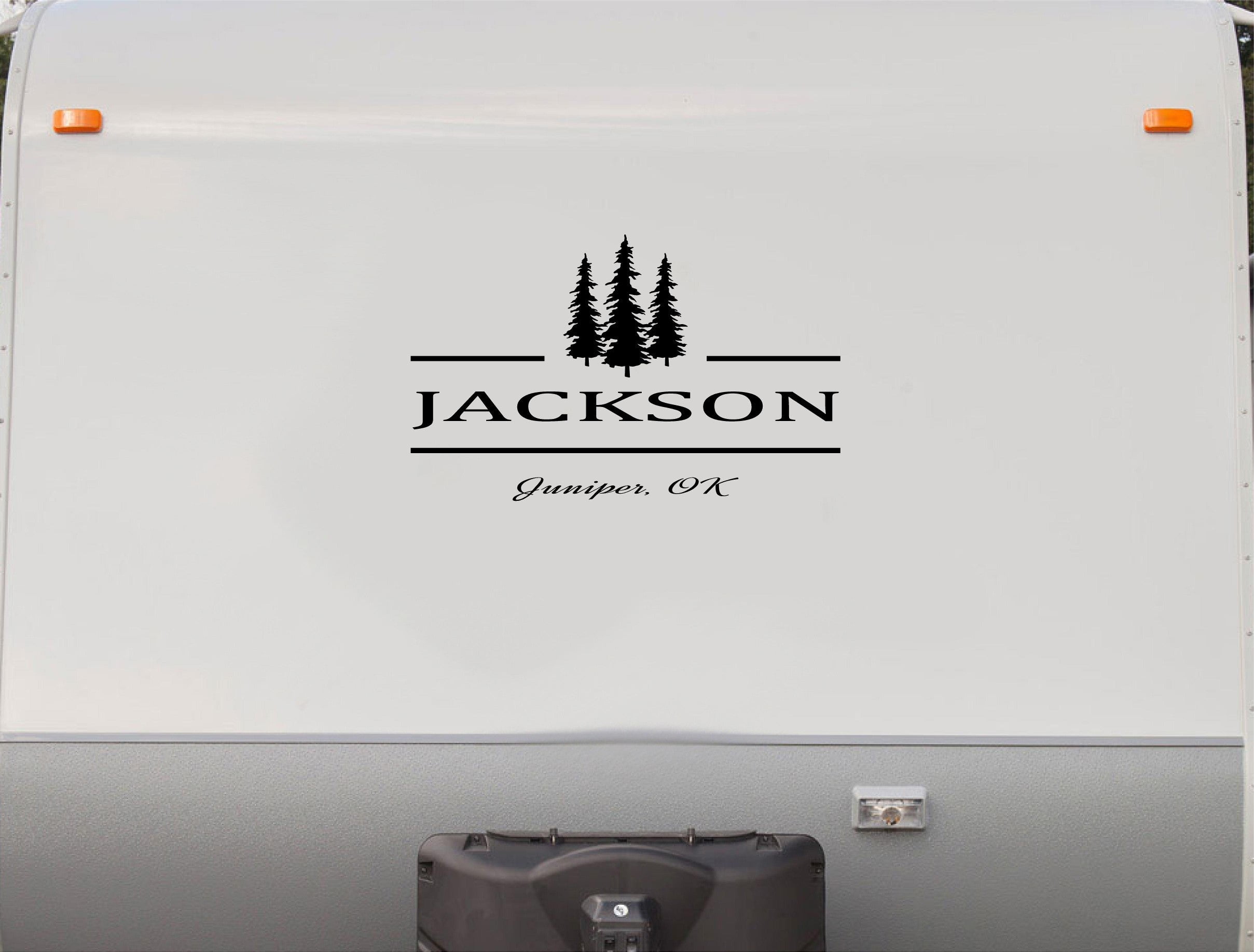 Family Name Trees Camper Trailer Truck Decals Stickers - Walmart.com