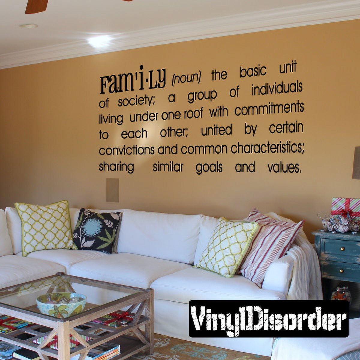 Family Noun the basic unit of society Definitions Vinyl Wall Decal ...