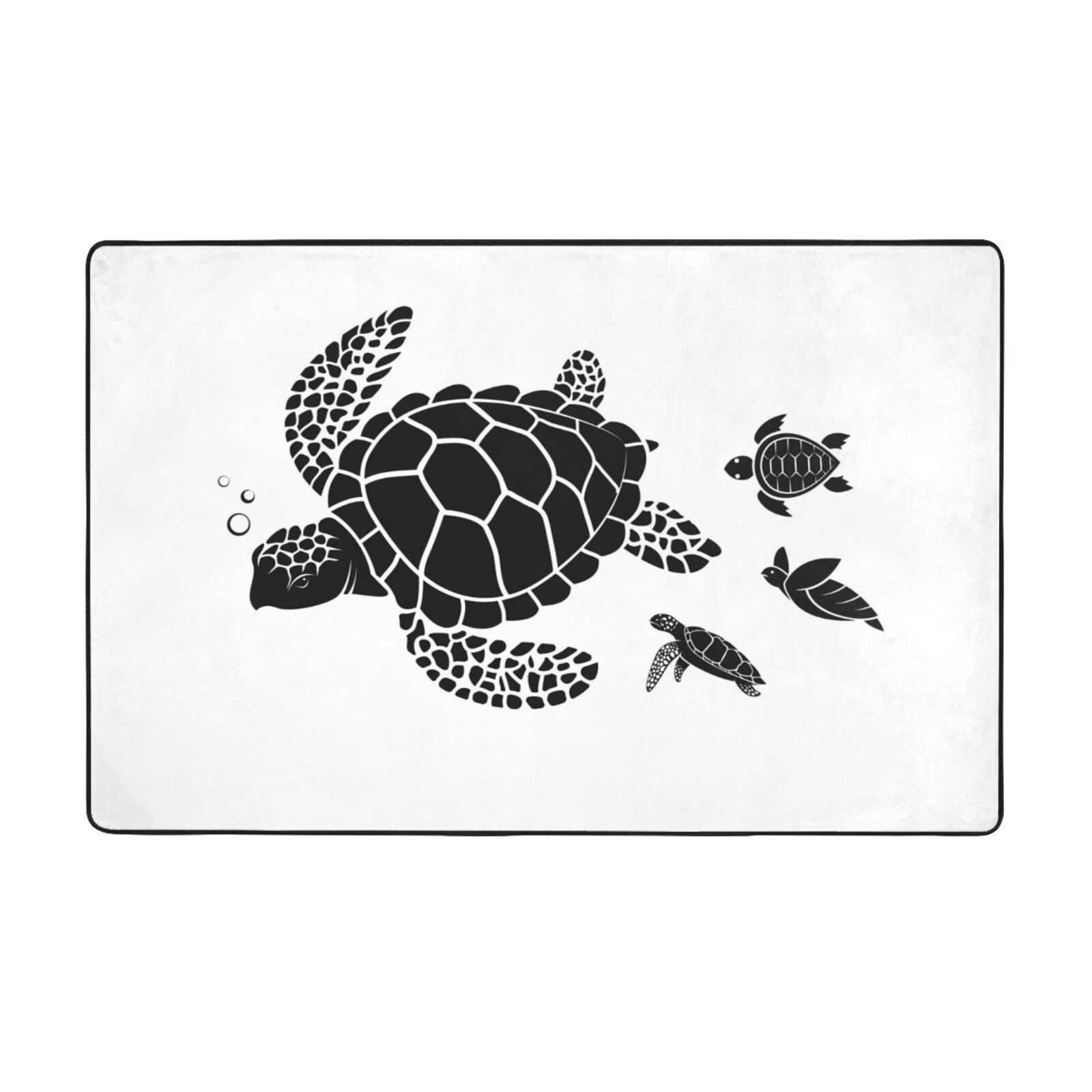 Family Of Sea Turtles Soft Indoor Outdoor Rug, Washable Rugs for Living ...