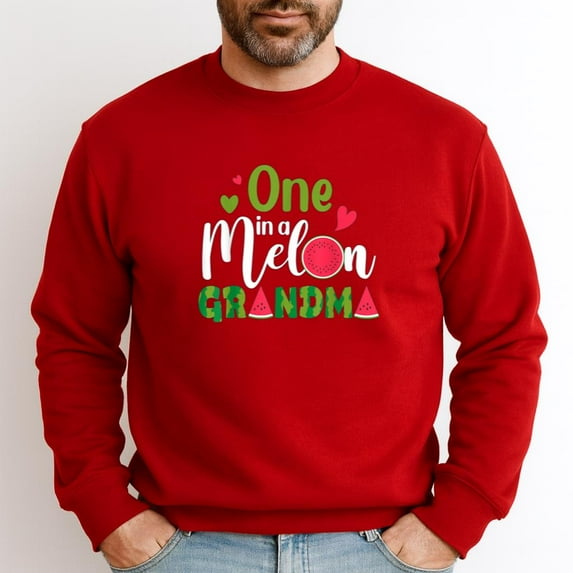 Family One In A Melon Grandma Funny Birthday Party Matching Family ...