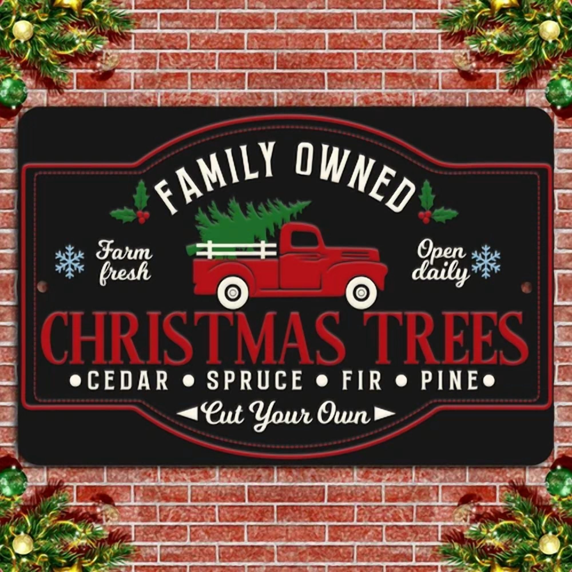 Family-Owned Christmas Trees: Cut Your Own, Farm Fresh On Black ...