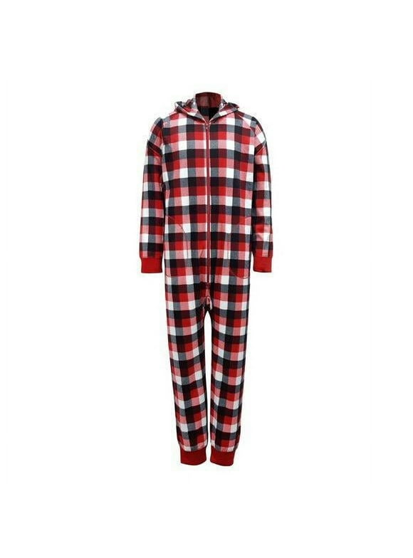 Plaid Onesie Adults