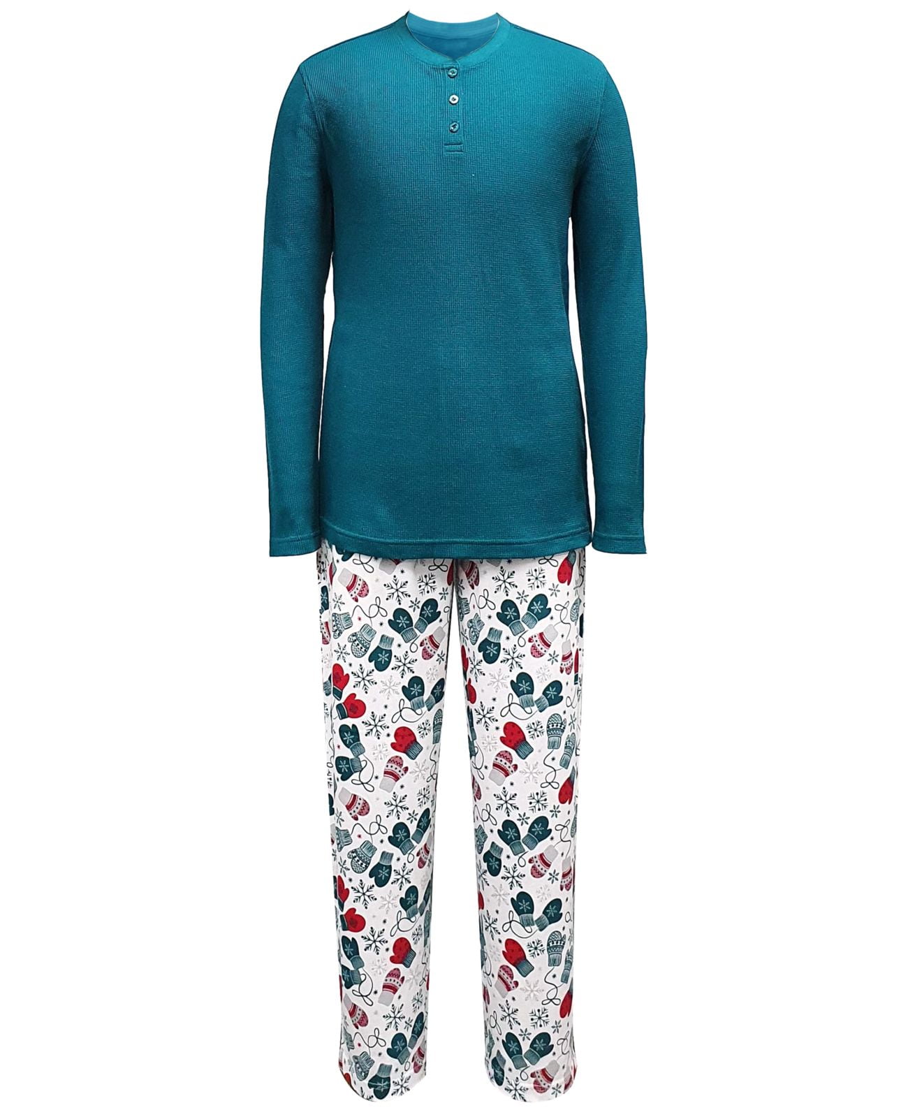 Family Pajamas Matching Mens Mitten Print Pajama Set;X-Large - Walmart.com