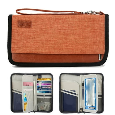 Brookstone Travel Wallet - RFID-Blocking Travel Case Document Organizer ...