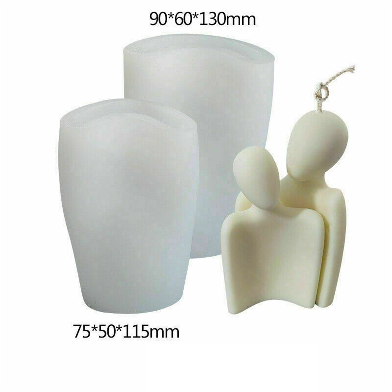 Family Perfume Candle Moulds Silicone Human Body Candle Wax Making Soap ...