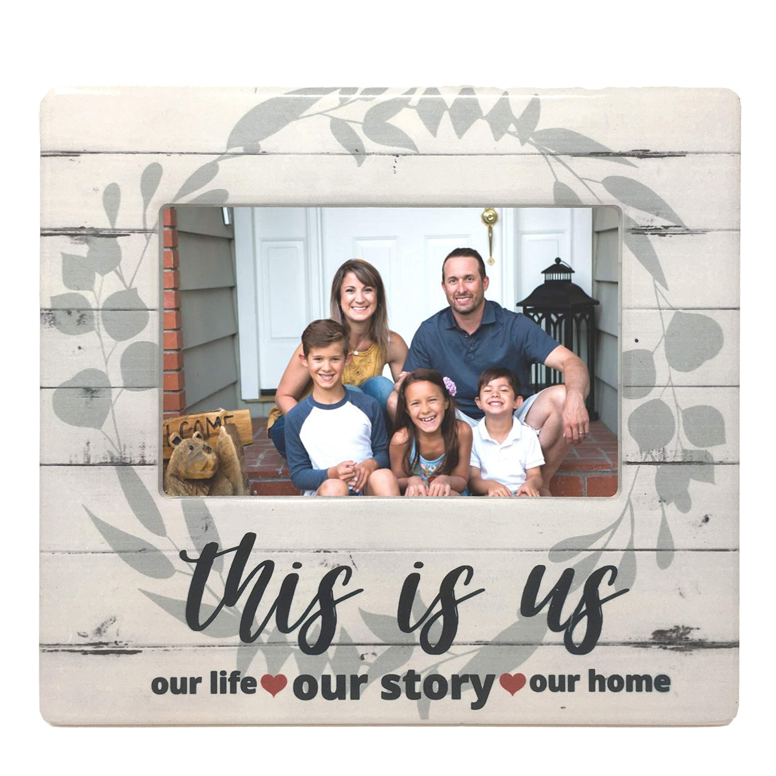 Family Photo Frame - This is Us - Family Theme - Whitewashed Barnboard ...