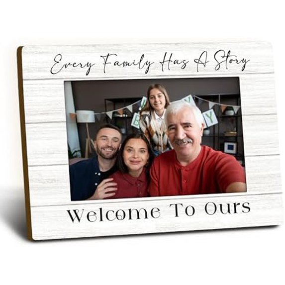 Family Picture Frame 4x6, FamilyGifts Wooden Picture Frame, Families ...