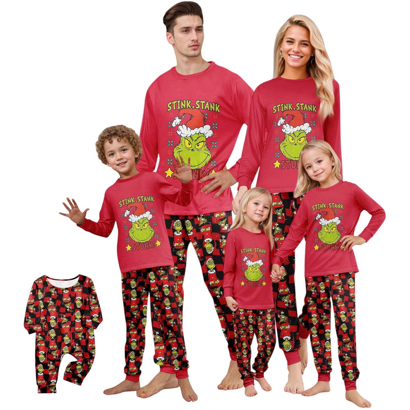 Family Pjs Matching Sets Christmas, Pijamas De Navidad Para Familia ...