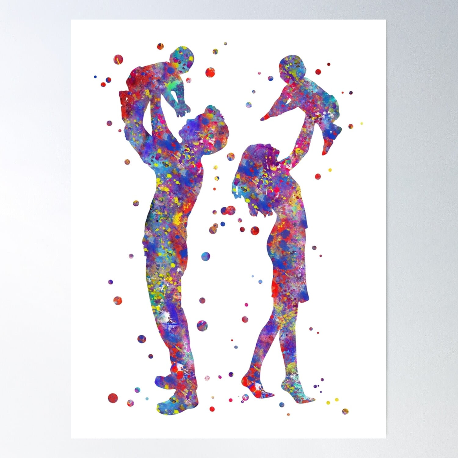 Family Poster Wall Art, Modern Wall Decor, 24x36 UNFRAMED - Walmart.com