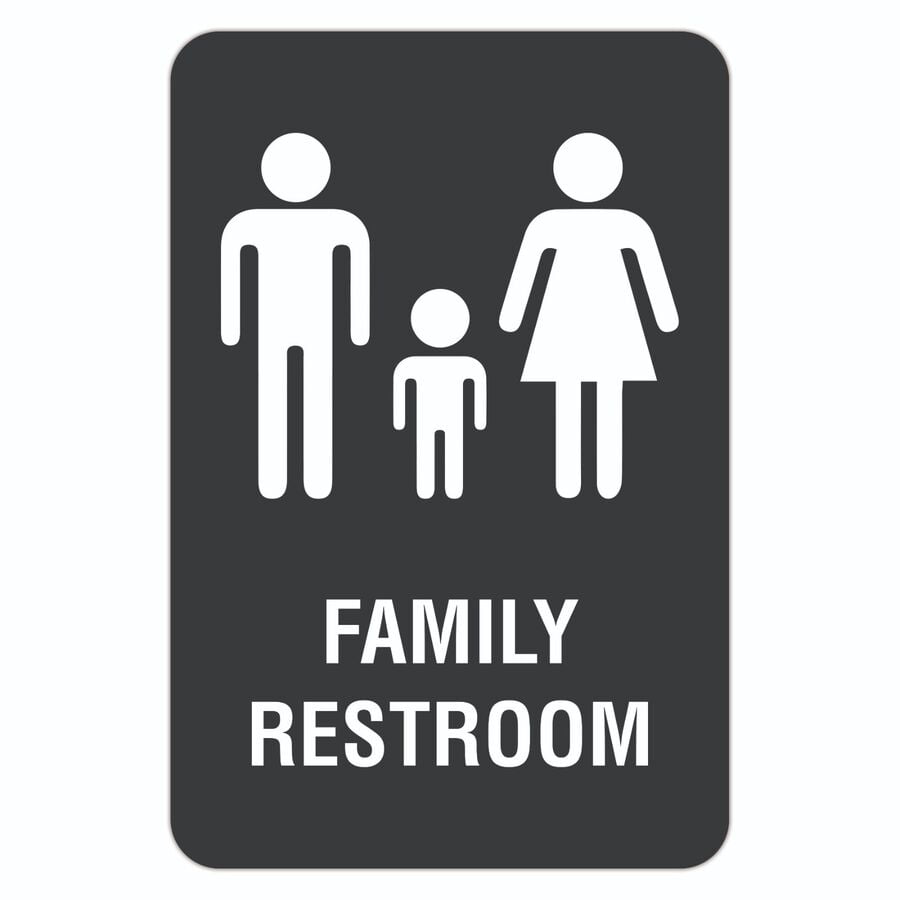 Family Restroom Metal Aluminum Sign Size: 8 x 12 Inch - Walmart.com