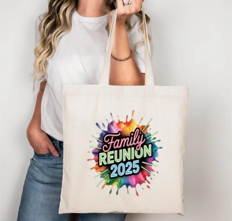 Family Reunion 2025 Gathering Relatives Together Fun Tote Bag, a gift ...