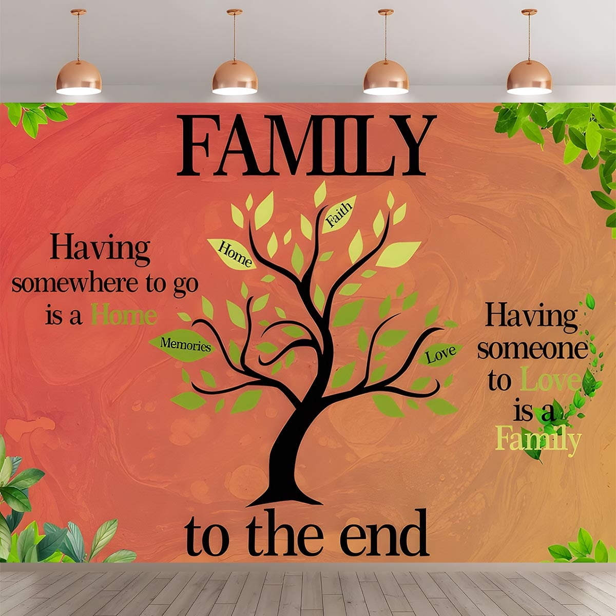 Family Reunion Backdrop Banner - "Family is Everything" Tree Design ...