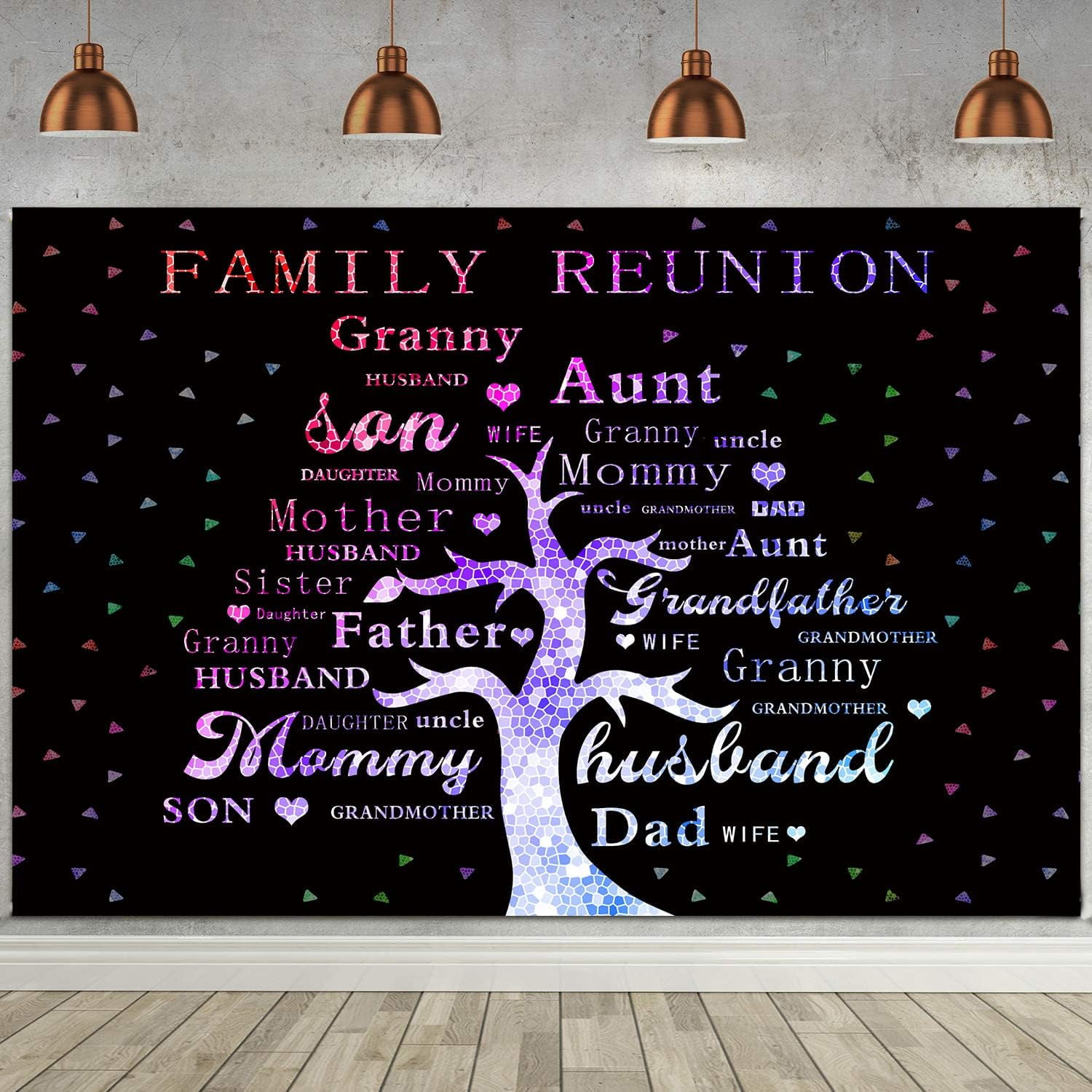 Family Reunion Backdrop for Family Reunion Decorations Colorful ...