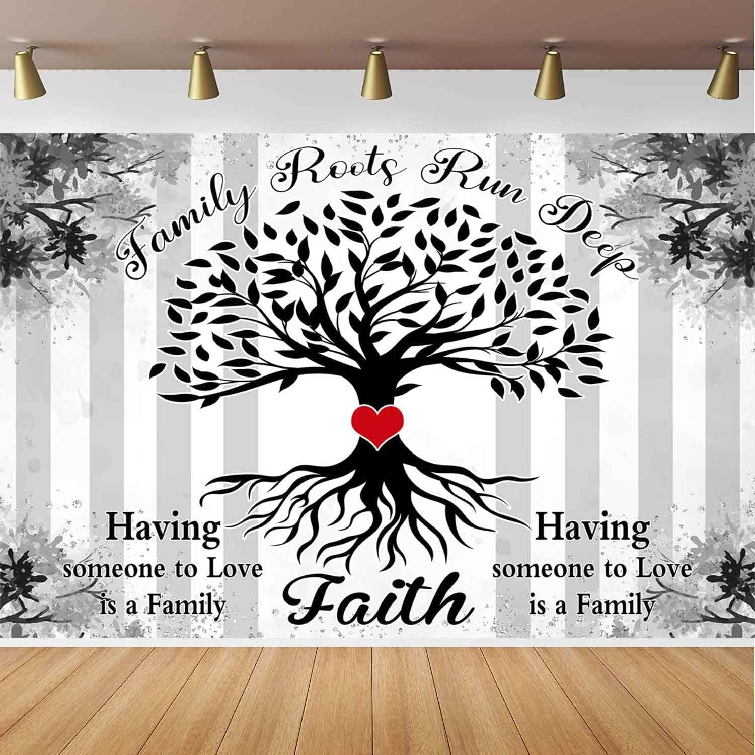 Family Reunion Backdrop for Family Members Gathering Party Decorations ...