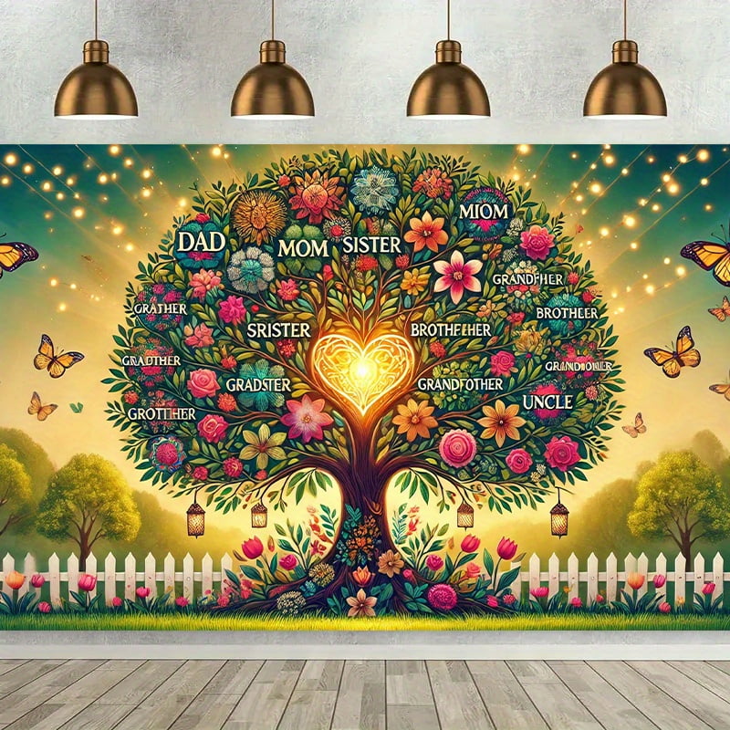 Family Reunion Backdrop Family Reunion Relative Tree Photography ...