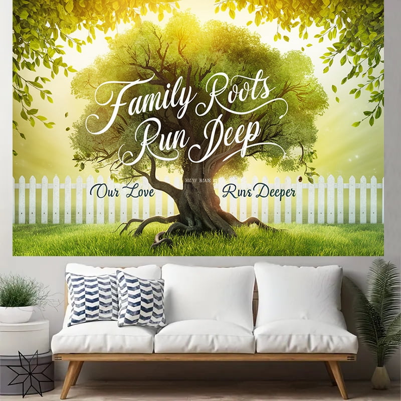 Family Reunion Backdrop Family Roots Run Deep Photography Background ...