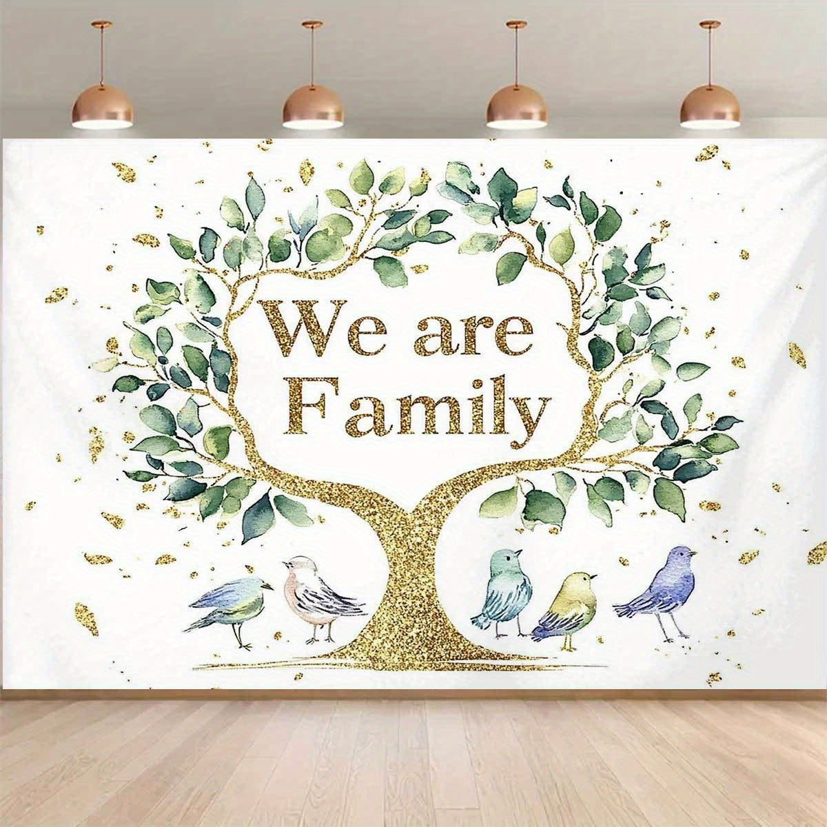 Family Reunion Backdrop We Are Family Tree Design Photography ...