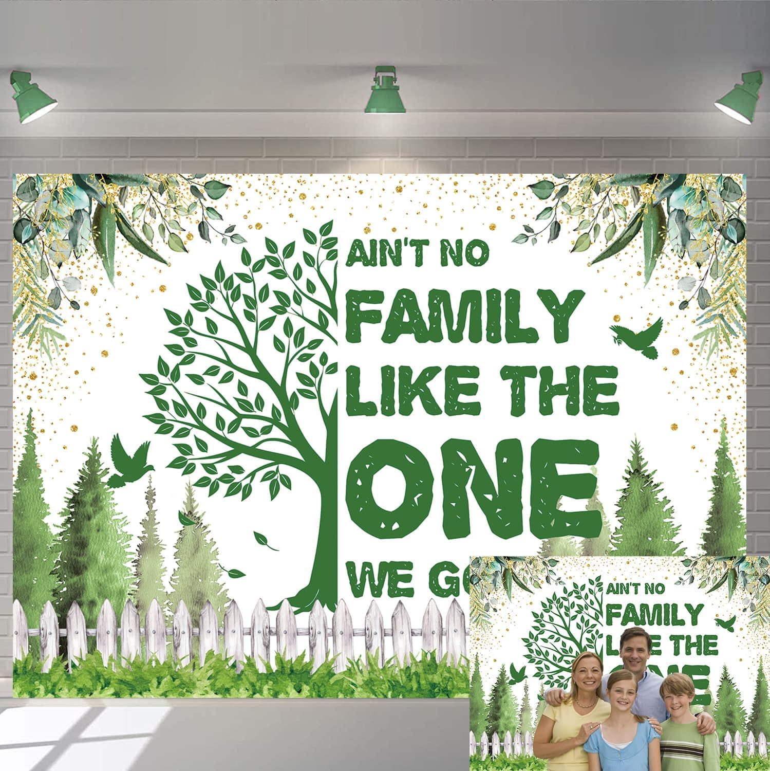Family Reunion Backdrop Family Tree Family Gathering Party Decorations ...