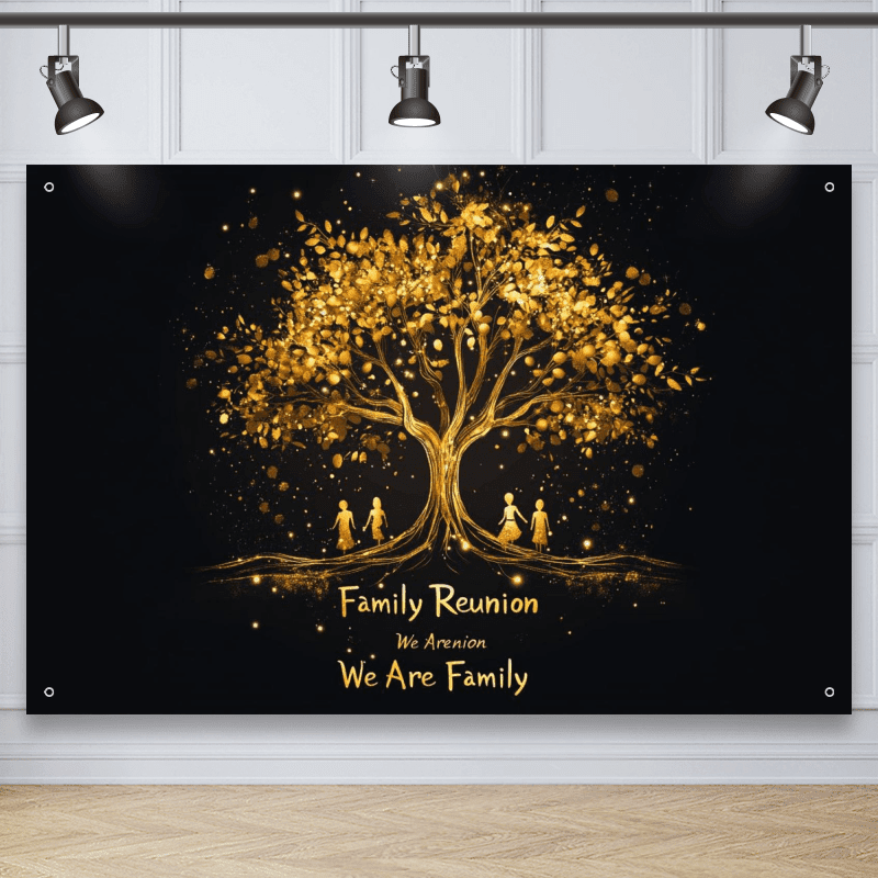Family Reunion Backdrop Family Tree Together We are Family Photography ...