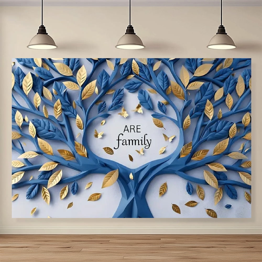 Family Reunion Backdrop Gold Butterfly We Are Family Photography ...