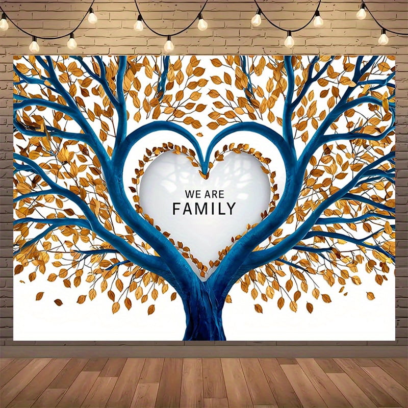 Family Reunion Backdrop Heart Together We are Family Photography ...