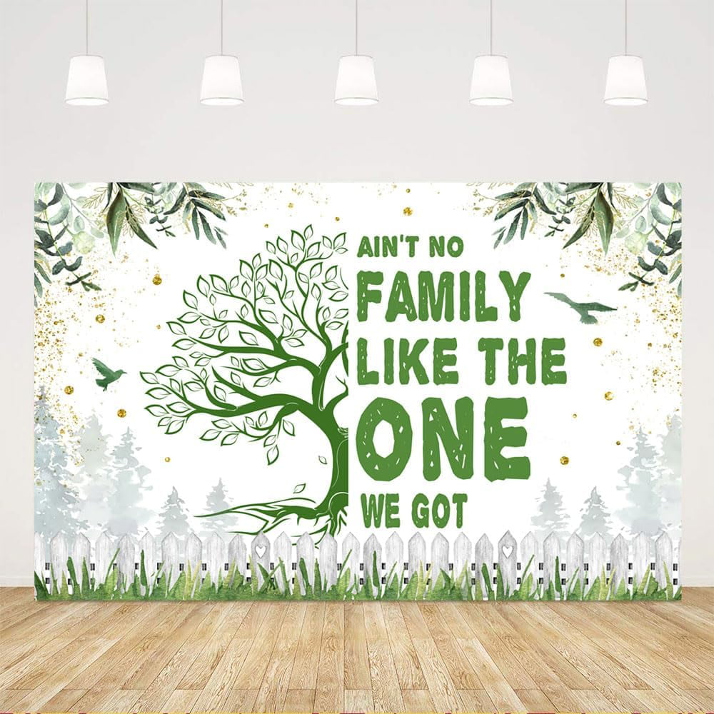 Family Reunion Backdrop Family Tree Leaves Welcome to Our Family ...