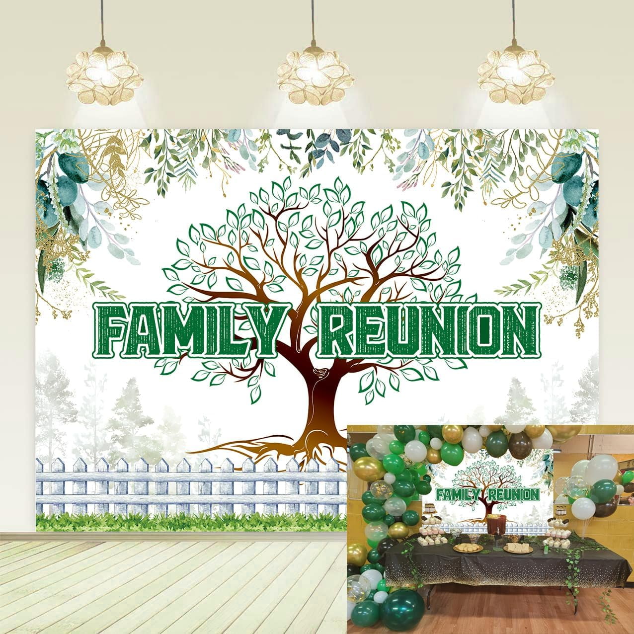 Family Reunion Backdrop Welcome to Our Family Members Family Tree ...