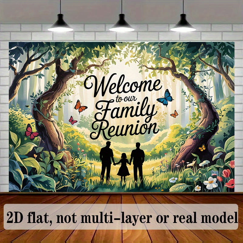 Family Reunion Backdrop Welcome to Our Family Reunion Photography ...