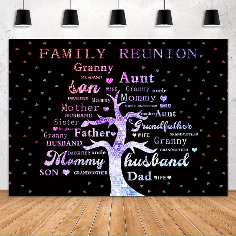 Family Reunion Background Green Plants Trees Photo Booth Family Reunion ...
