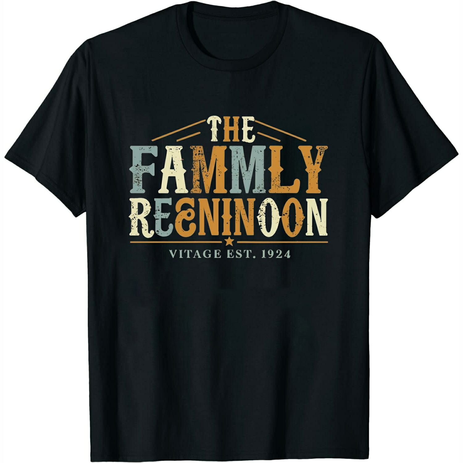 Family Reunion Meeting Families Gathering Funny Shirts Black - Walmart.com
