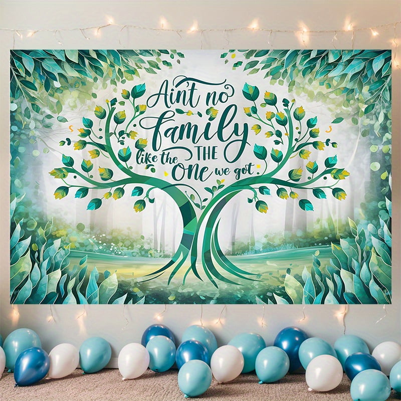 Family Reunion Tree Backdrop Ain't No Family Like the One We Got ...