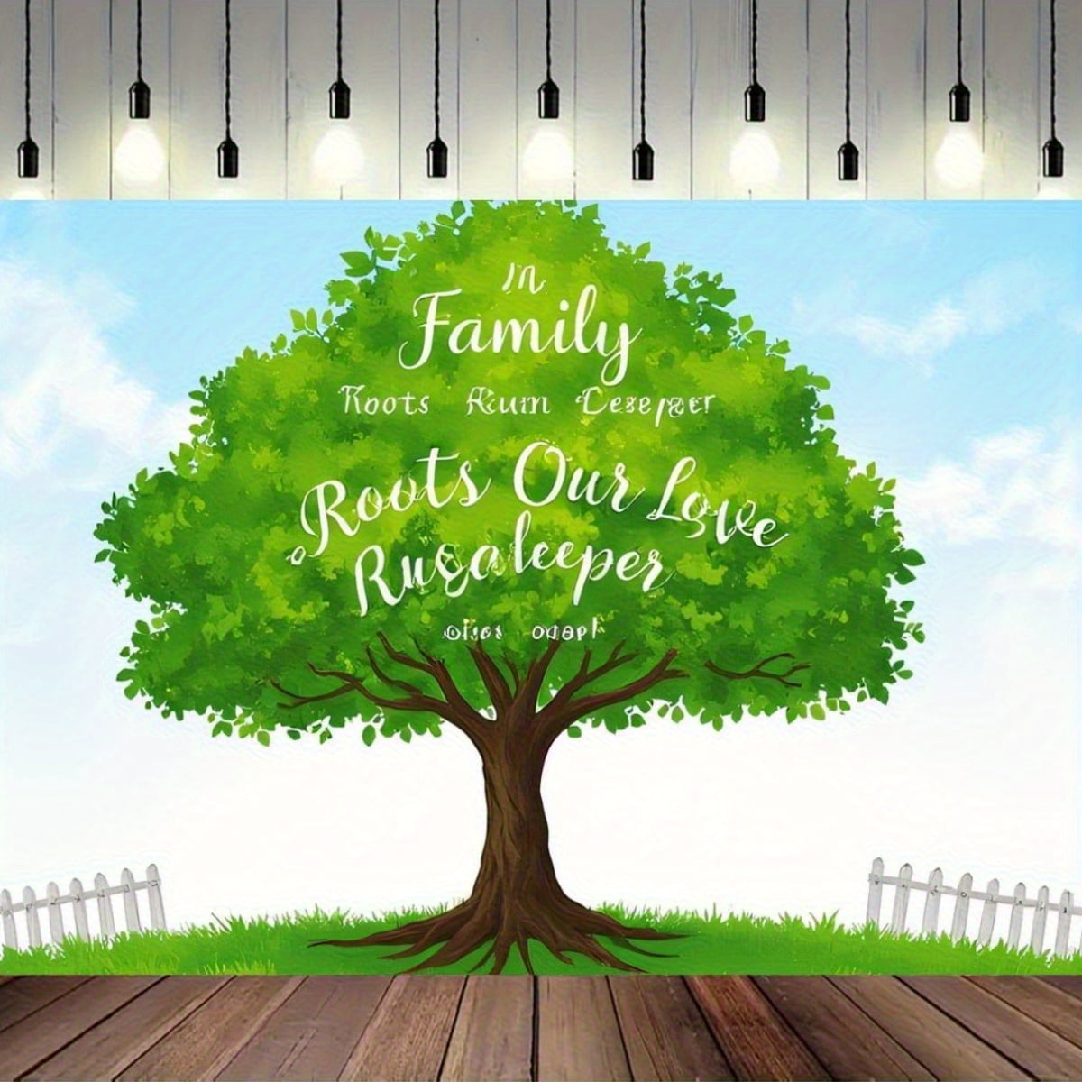 Family Reunion Tree Backdrop In My Family Roots Our Roots Our Love ...